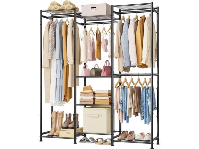 Click here for HOMIDEC Wardrobe Closet  4 Hanging Spaces Portable... prices