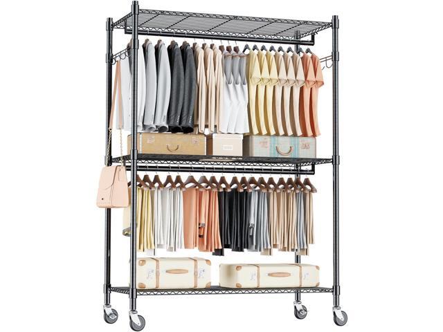 Click here for Homdox 3 Tier Heavy Duty Garment Rack with Wheels... prices
