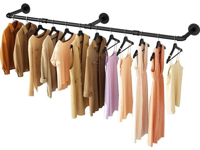 Click here for Wall Mounted Clothes Rack 60in  Industrial Pipe Cl... prices