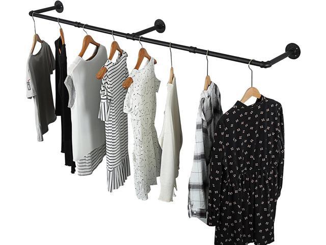 Click here for 72inch Industrial Pipe Clothes Rack Wall Mount For... prices