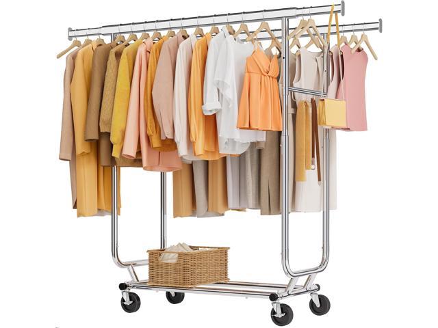 Click here for Tajsoon Double Rod Heavy Duty Clothes Rack 480 LBS... prices