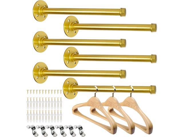 Click here for 6 Pcs Industrial Pipe Clothes Bar 12 Inch - Wall M... prices