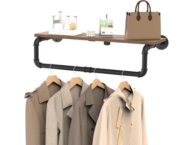 Click here for Industrial Pipe Clothing Rack with Top Shelf  Clos... prices