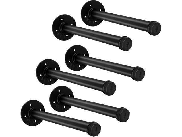 Click here for 6 Pcs 12 Inch Industrial Pipe Clothes Bar  Wall Mo... prices