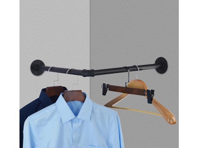 Click here for AddGrace Industrial Pipe Garment Rack Iron Wall Mo... prices