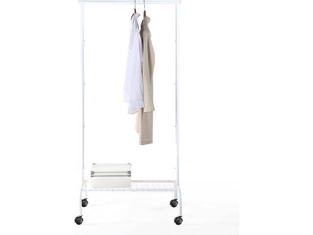 Click here for SunnyPoint Rolling Garment Rack with Shelf Heavy-D... prices