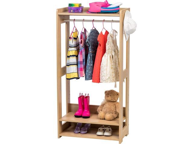Click here for IRIS USA Small Open Wood Clothing Rack for Small S... prices