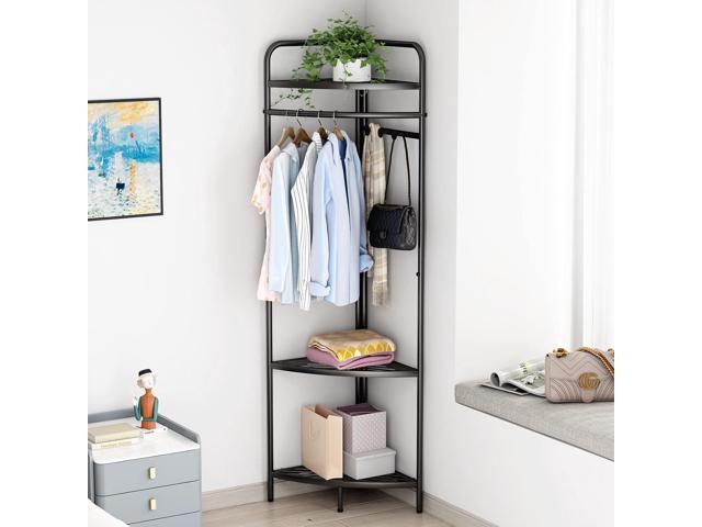 Click here for Corner Black Clothing Racks Freestanding  Metal Bl... prices