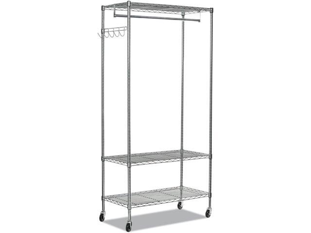 Click here for Alera ALEGR364818SR Moble Wire Shelving Garment Ra... prices