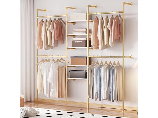 Click here for Industrial Pipe Clothing Racks with 5 Shelves  Wal... prices