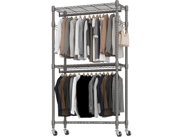 Click here for BATHWA Rolling Garment Rack Portable Closet Clothe... prices