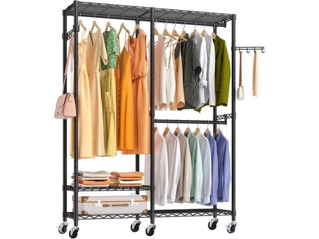 Click here for Heavy Duty Rolling Garment Rack  3 Tiers Height Wi... prices
