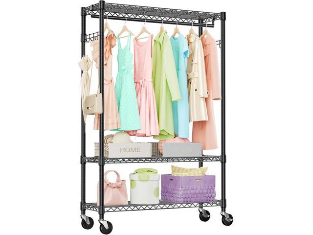 Click here for IZEUK 3 Tier Heavy Duty Rolling Garment Rack Wire... prices