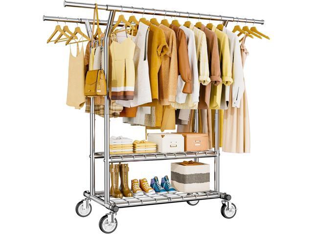 Click here for Heavy Duty Clothes Rack  Rolling Clothing Rack Wit... prices