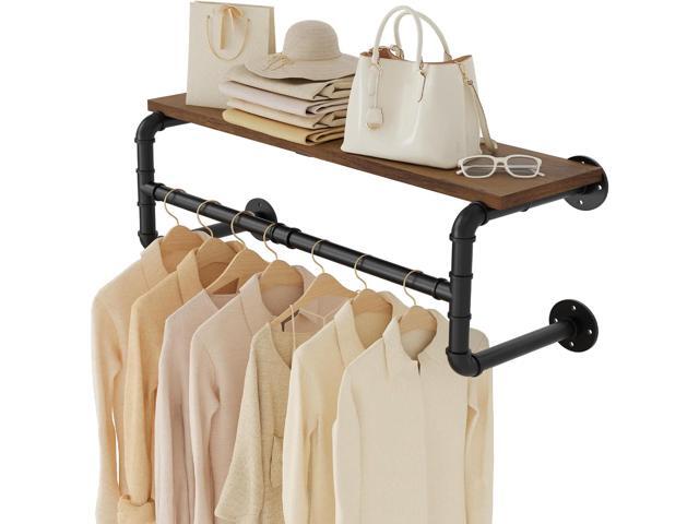 Click here for Yawinhe Industrial Pipe Clothes Rack with Top Shel... prices