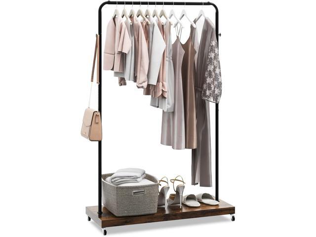Click here for Tangkula Clothes Rack on Wheels  Industrial Pipe S... prices