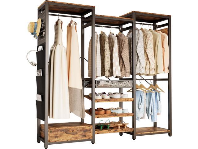 Click here for IRONCK Clothes Rack with 3 tier Shelves for Shoes... prices