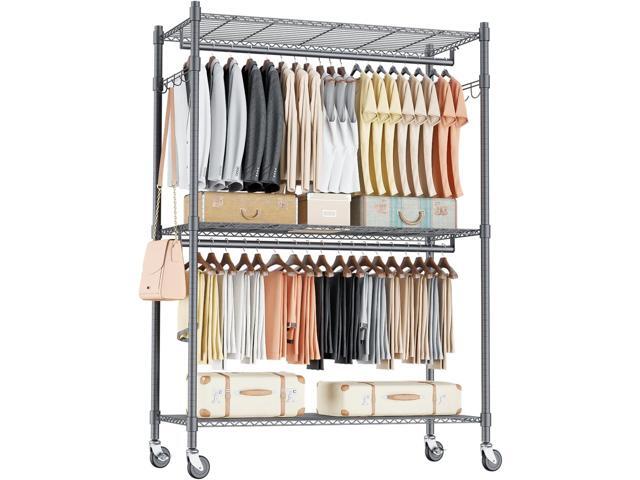Click here for Homdox Heavy Duty Rolling Clothing Rack  Adjustabl... prices