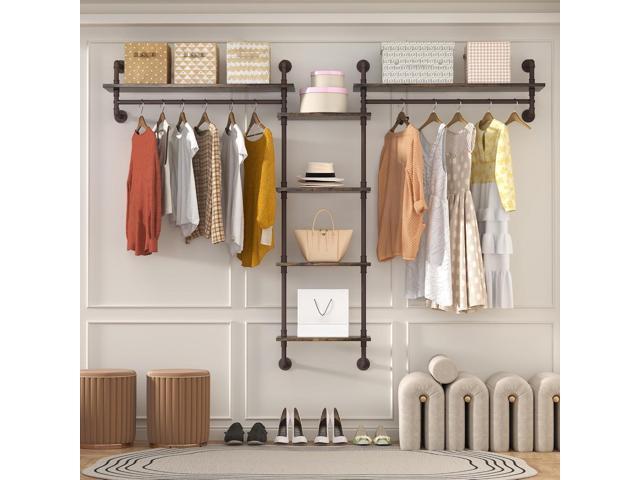 Click here for Helsin 5-Tiers 74inch Large Rustic Industrial Pipe... prices