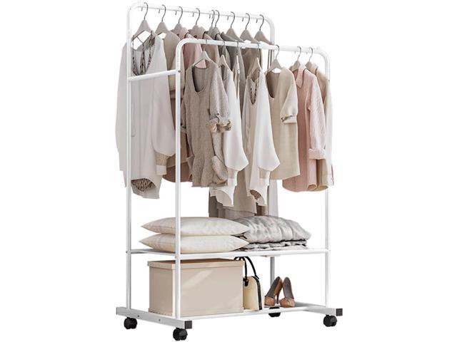Click here for Clothing Garment Rack with Shelves  Upgraded Lengt... prices