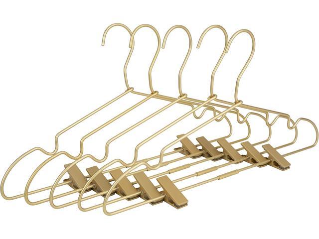 Click here for Premium 16.5 Matte Gold Metal Clothes Clips Hanger... prices