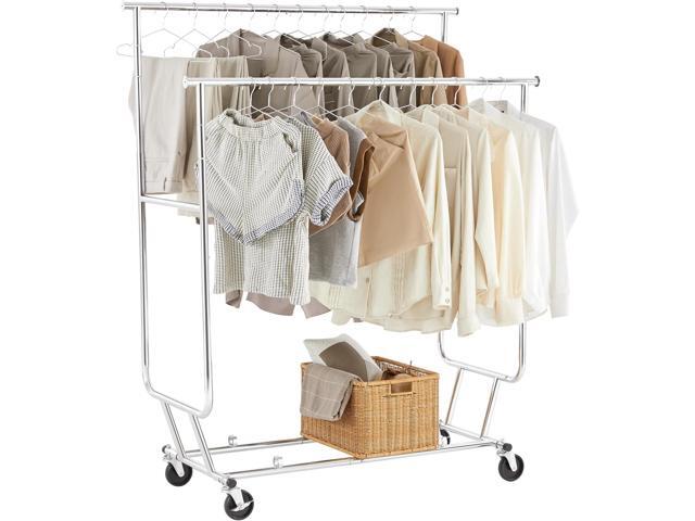 Click here for Yaheetech Rolling Clothes Rack  Heavy Duty Double... prices