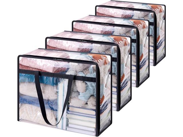 Click here for Lifewit 4 Pack Clear Clothes Storage Bags  40L Pla... prices