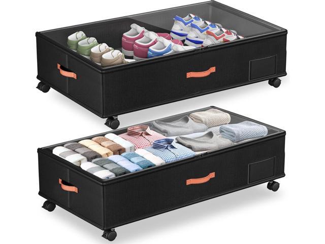 Click here for Under Bed Storage with Wheels 2-Pack Under Bed Sto... prices