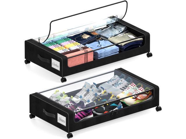 Click here for Under Bed Storage with Wheels  2 Pack Under Bed St... prices