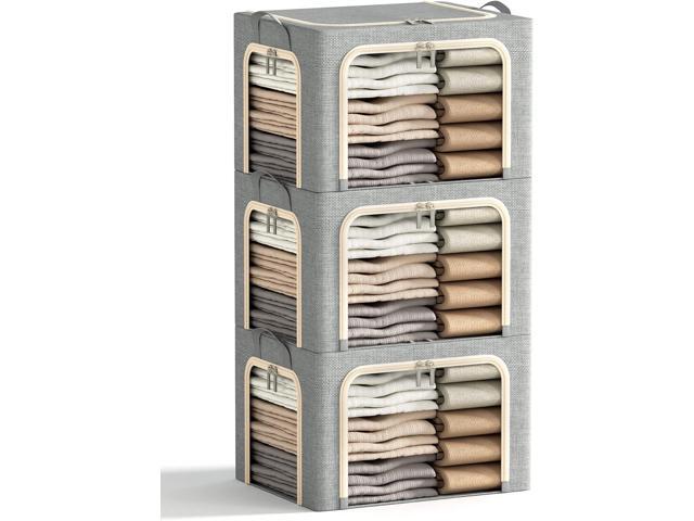 Click here for 3 Openings Clothes Storage Bins with Metal Frame... prices