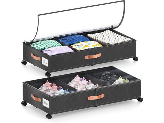 Click here for Under Bed Storage with Wheels  2-Pack Under Bed St... prices
