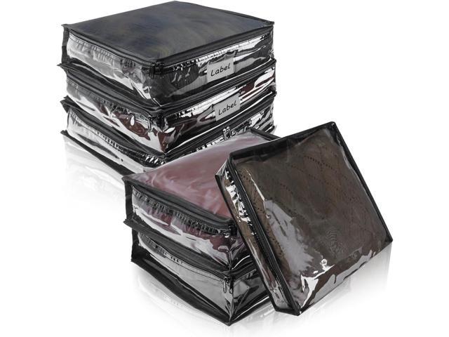 Click here for Clear Zippered Storage Bags Plastic Sweater Storag... prices