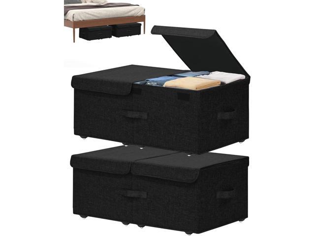 Click here for Under Bed Storage Container with Wheels  2 Pack 10... prices