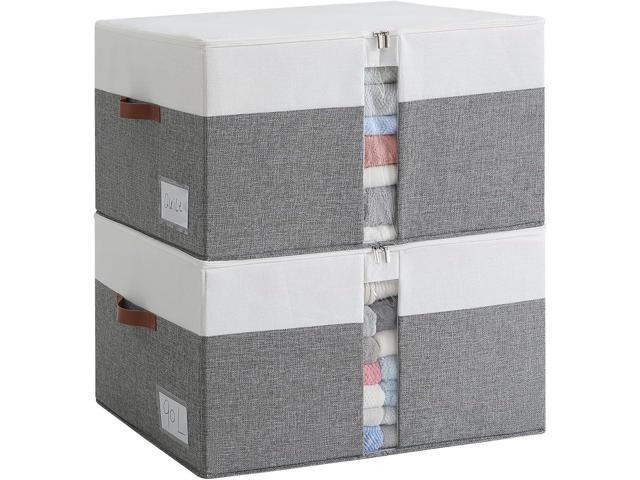 Click here for Reinforced LARGE Blanket Storage Baskets with Lids... prices