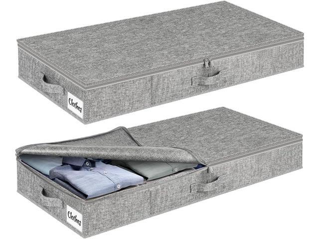 Click here for Under Bed Storage Container Bins 2 Pack  4 Inch Th... prices