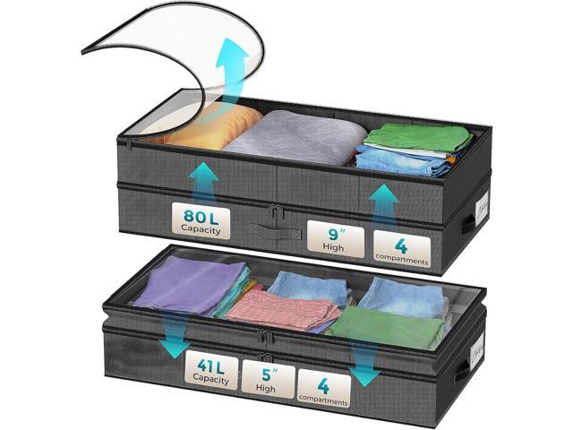 Click here for 2 Pack Under Bed Storage Containers  Double Layer... prices