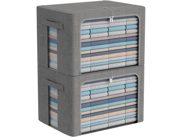 Click here for Clothes Storage Bins Box - Linen Fabric Foldable S... prices