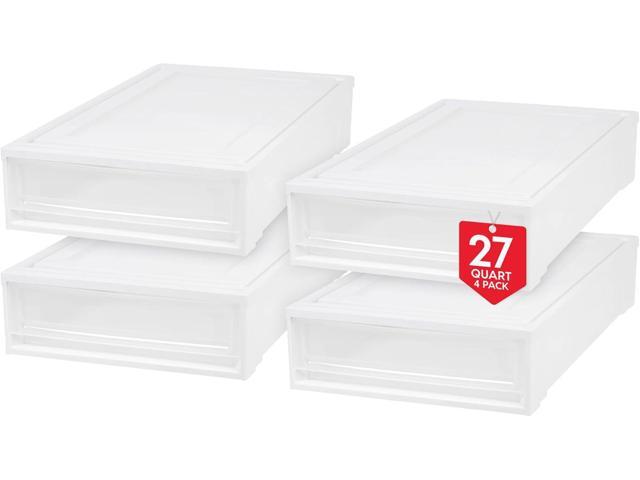 Click here for IRIS USA 27 Qt. Plastic Under Bed Storage Stackabl... prices