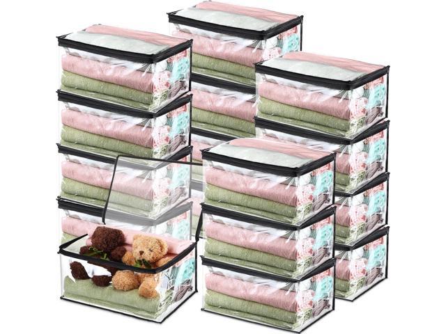 Click here for Windyun 16 Pack Clear Storage Bags with Zipper and... prices