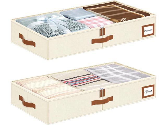 Click here for Under Bed Storage Containers with Lid  2 Pack Clos... prices