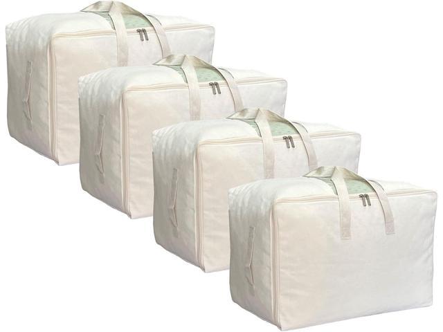 Click here for Soft Canvas Storage Bag with Zipper and Clear Wind... prices