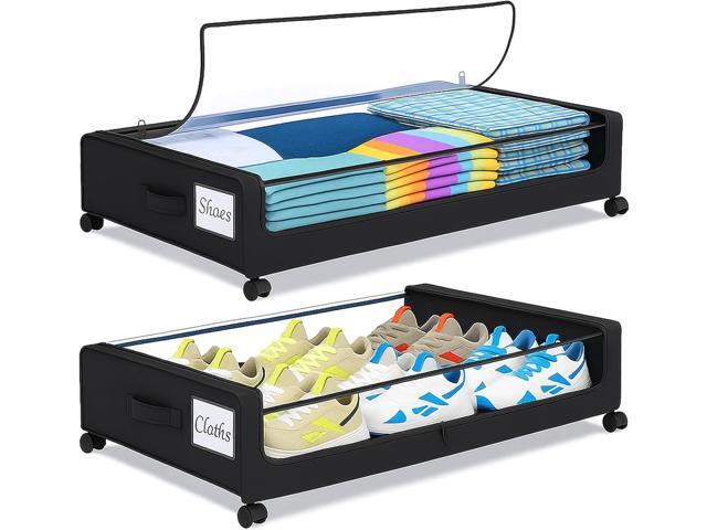 Click here for Under Bed Storage with Wheels Set of 2 - Rolling U... prices
