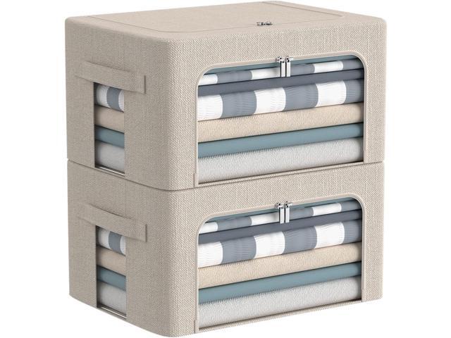 Click here for Clothes Storage Bins Box - Linen Fabric Foldable S... prices