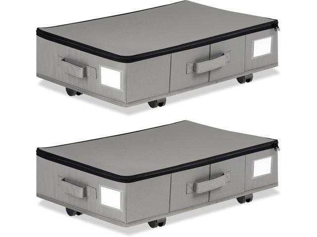Click here for Under Bed Storage with Wheels  2 Pack Under Bed St... prices