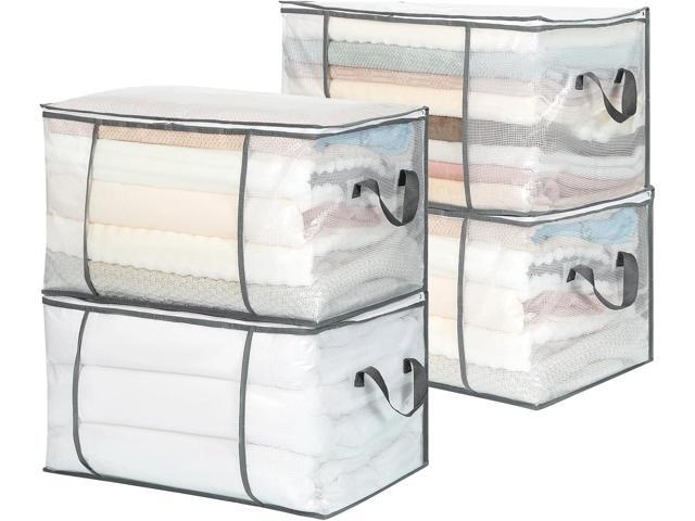 Click here for [80L/4 Pack] Clear Large Clothes Storage Bags  Bed... prices