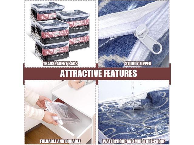 Click here for Hoolerry 6 Pieces Sweater Storage Bags Plastic Cle... prices