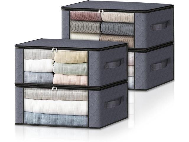 Click here for HomeHacks Storage 4-Pack Clothes Organizer Storage... prices