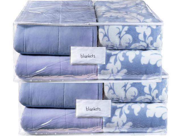 Click here for Masirs Clear Blanket Storage Bag (2-Pack) - Vinyl... prices