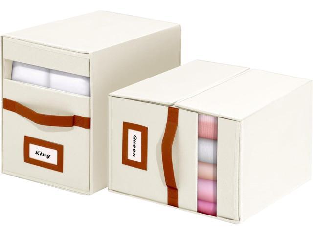 Click here for Extra Large Bed Sheet Organizer  2 Pack Foldable L... prices