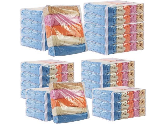 Click here for 25Pcs Clear Vinyl Zippered Storage Bags - Blanket... prices